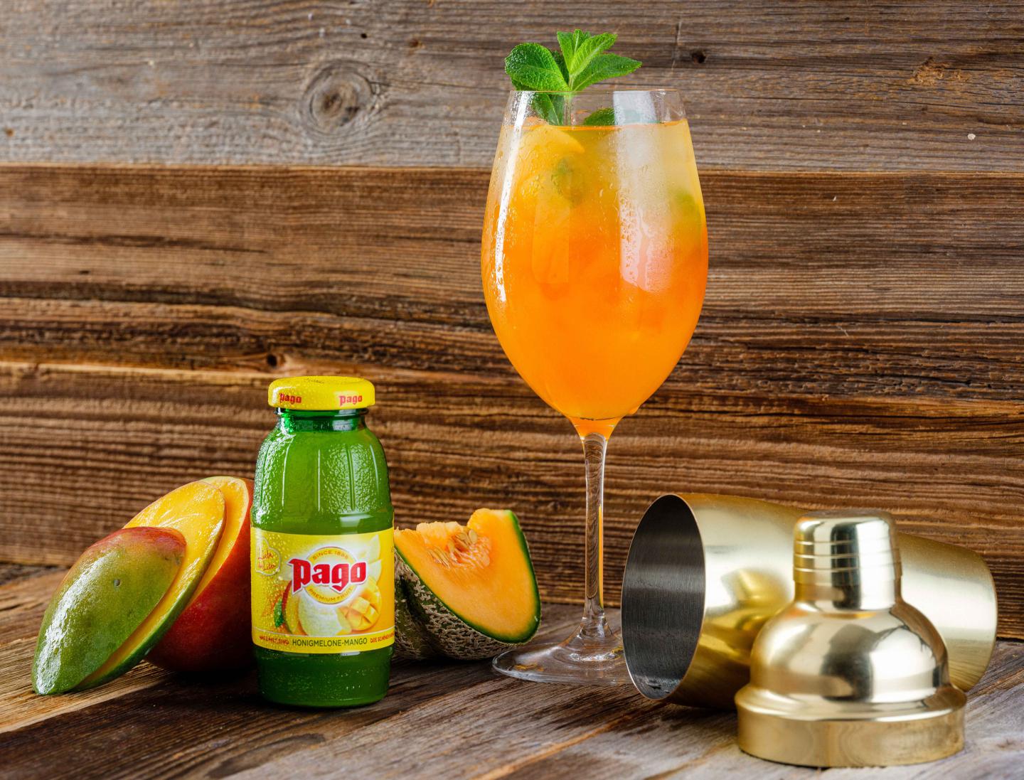Pago Rezept - Melone Mango Spritz | Pago Onlineshop